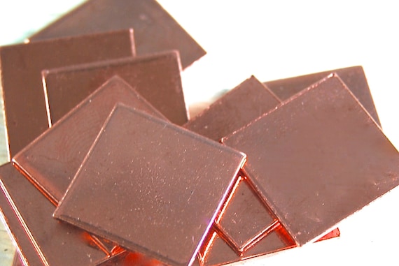 Stamping Blanks Copper Square 18 Gauge You Pick the Size | Etsy