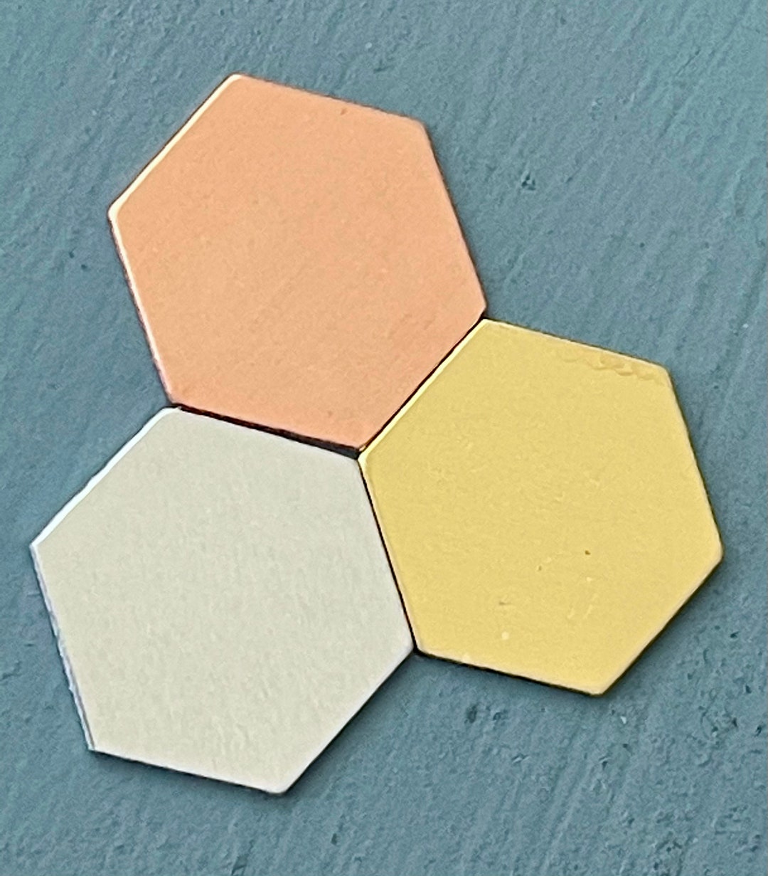 NEW ITEM Stamping Blanks Large Hex 1.25 Inch - 5 Pieces Debured, Metal ...