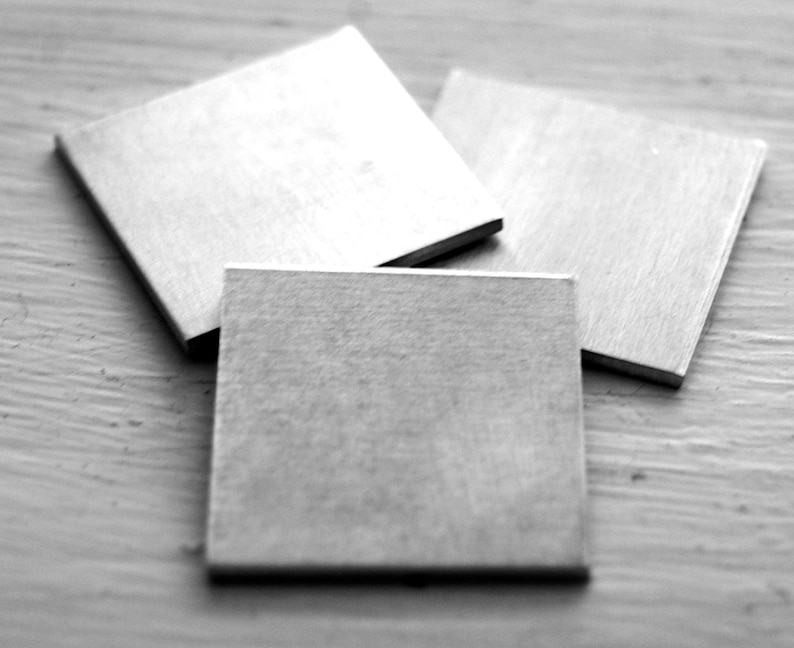 Stamping Blanks ALUMINUM Square 16 Gauge Metal Stamping - Etsy