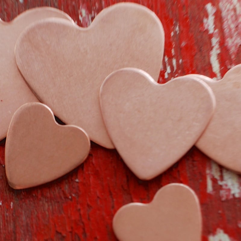 Copper Blanks Heart - Etsy