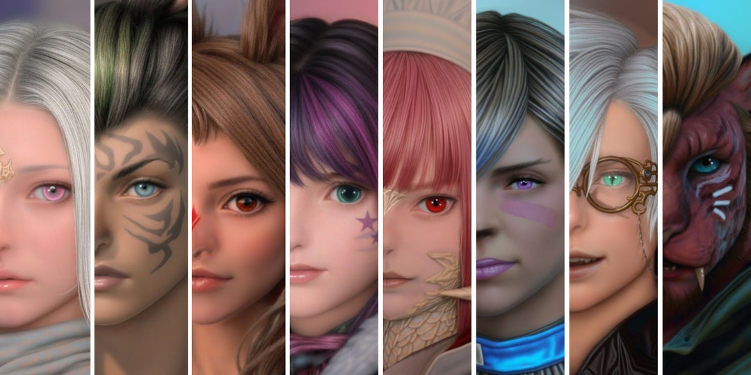 Final Fantasy XIV Static Portrait Commission - Etsy