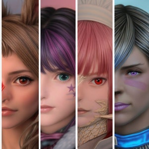 Final Fantasy XIV Static Portrait Commission - Etsy