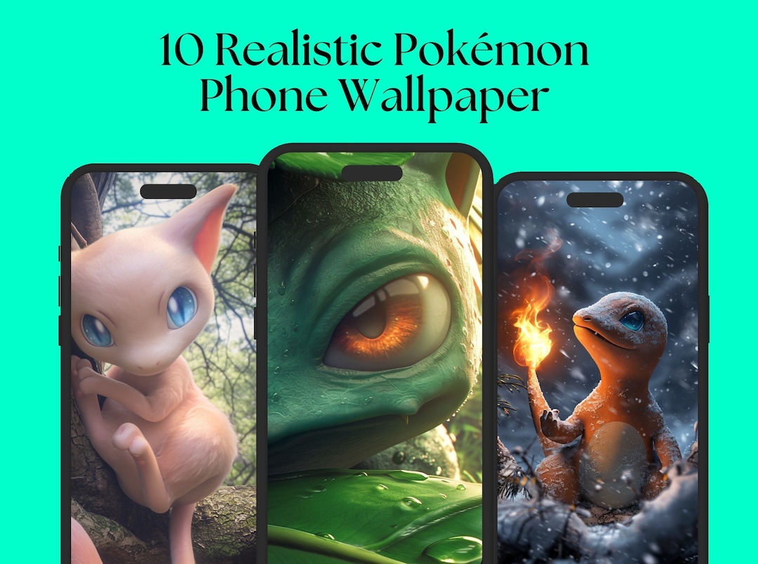 Realistic Pokemon Wallpaper, Pokemon Screensaver Homestead Background Pokemon Lockscreen - Etsy