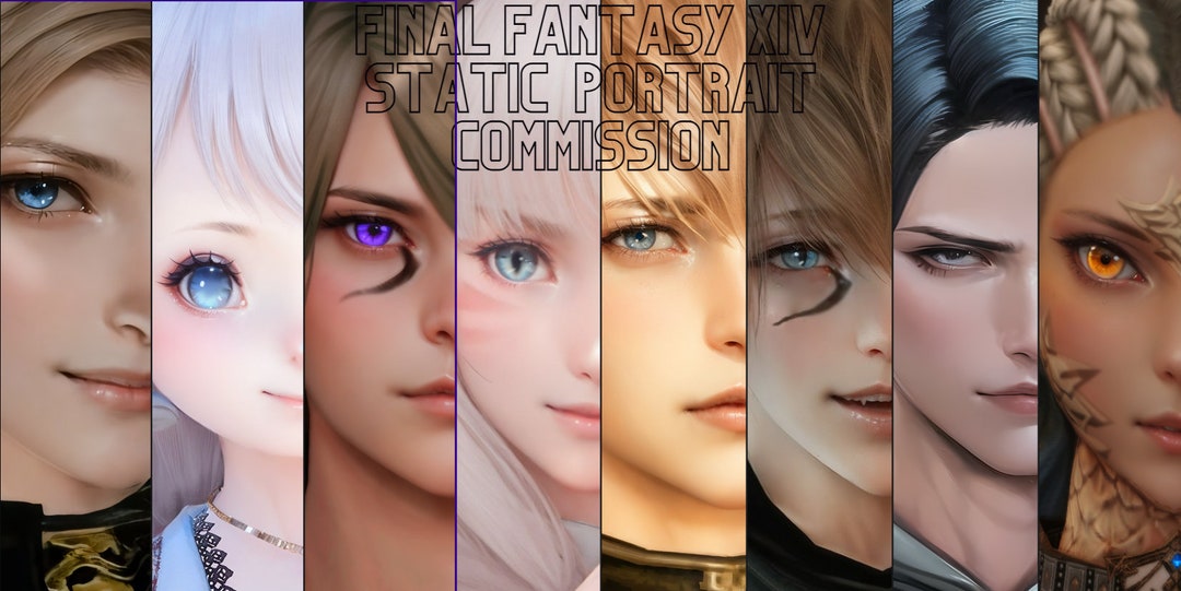 Final Fantasy XIV Static Portrait Commission - Etsy