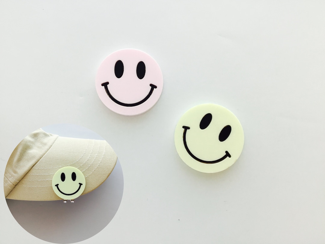 Golf Ball Marker / Smiley Face / Golf Accessory / Team / Tournament ...