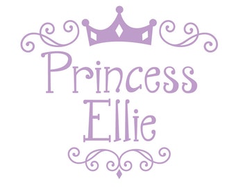 Princess Decal - Etsy