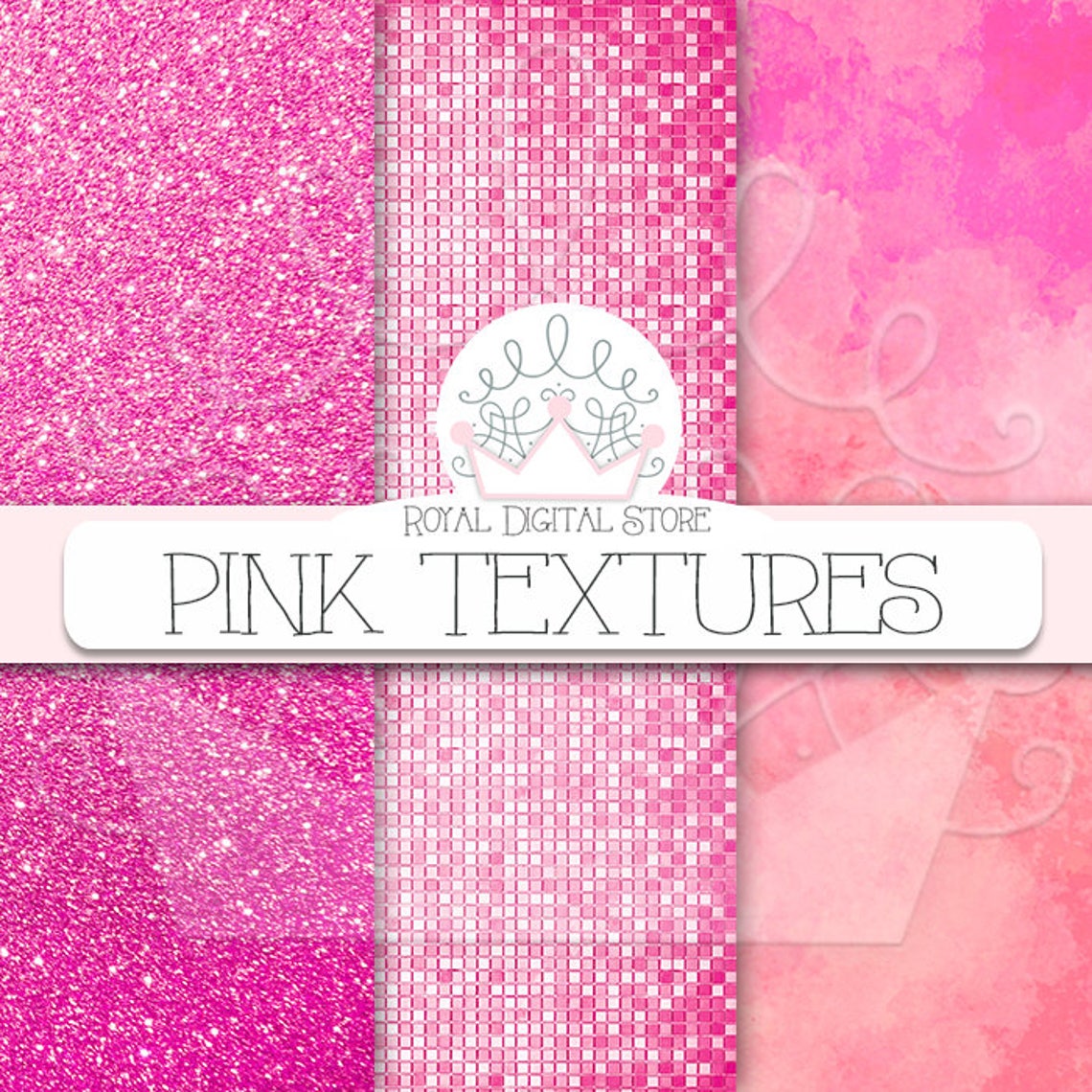 Pink Digital Paper: pink Textures With Pink - Etsy