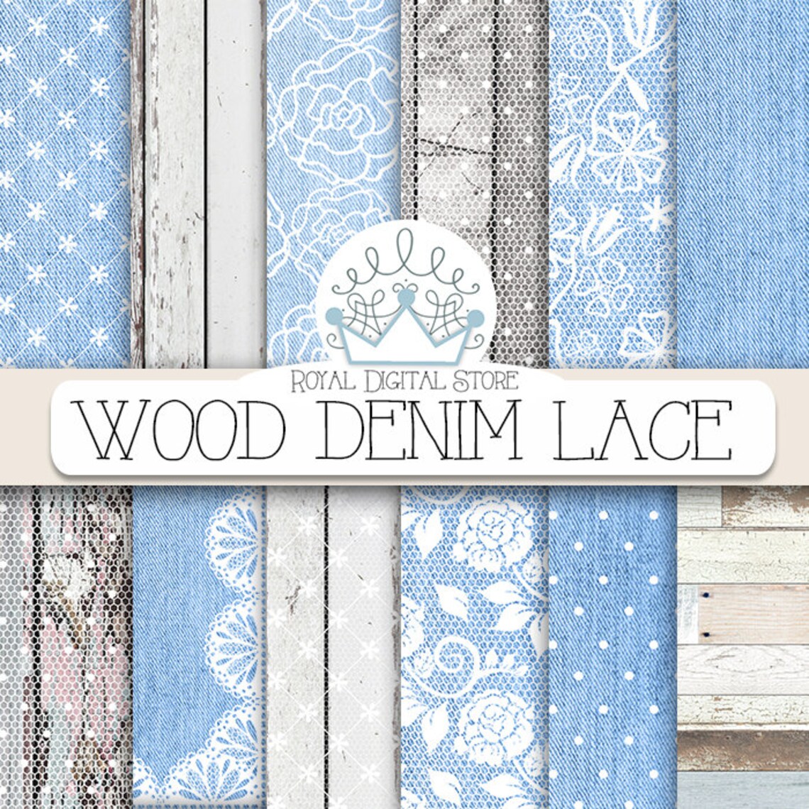 Denim Digital Paper: Wood Denim Lace With Wood, Lace, Blue Jeans, Denim ...