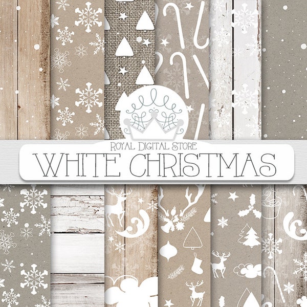 Christmas Digital Paper - Etsy