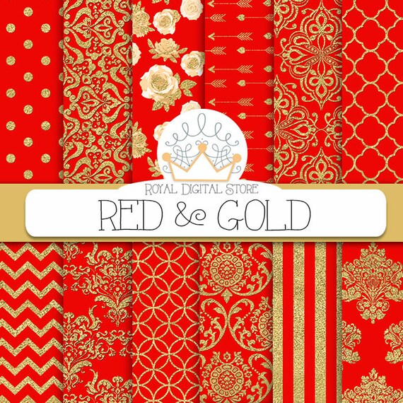 Red Scrapbook Paper Patterns