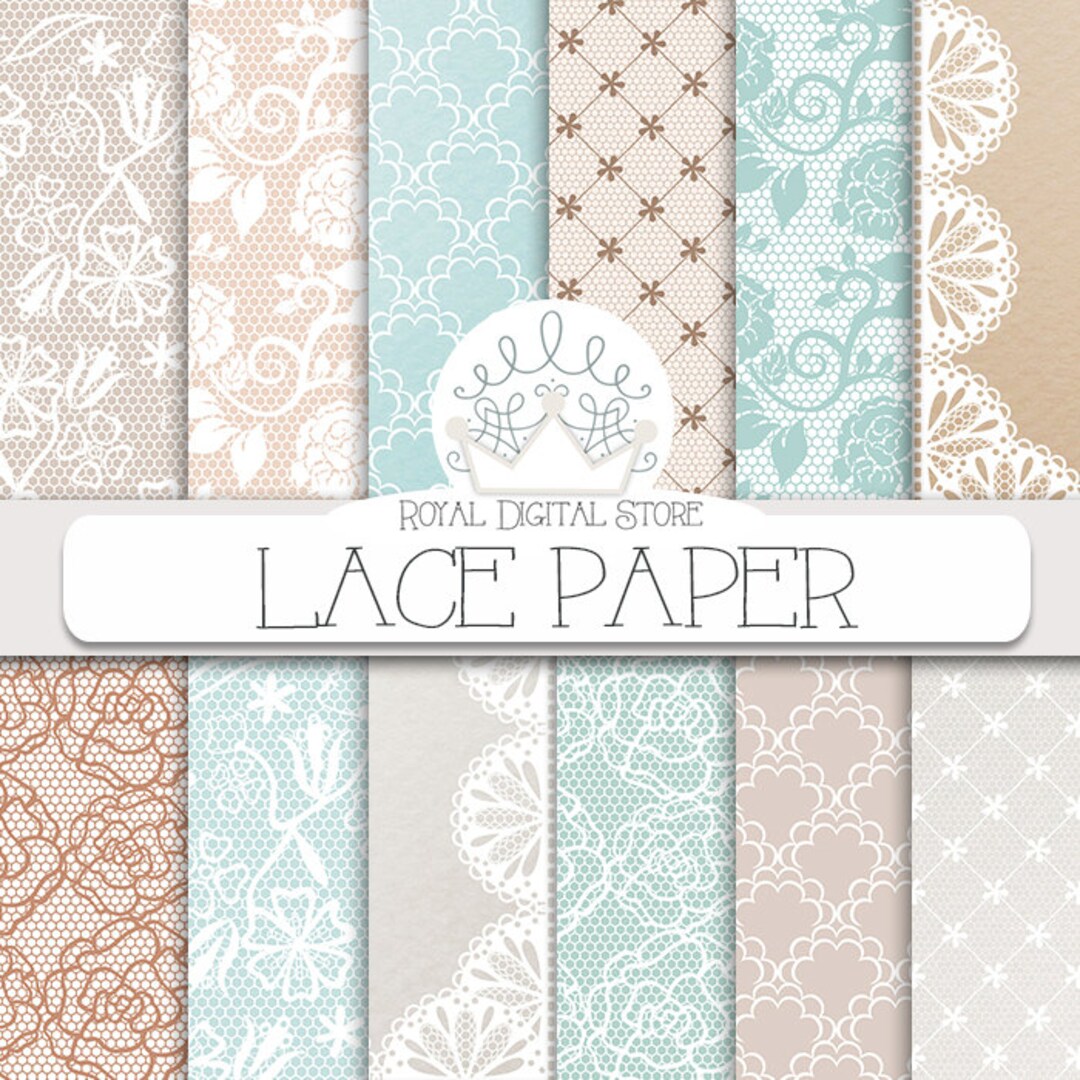 Lace Digital Paper: lace Paper With Lace - Etsy