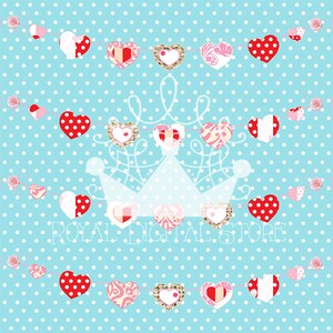 Hearts Digital Paper: SWEET Hearts With Heart Pattern, Heart Scrapbook ...