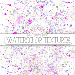 Watercolor Digital Paper: watercolor Textures With Watercolor ...