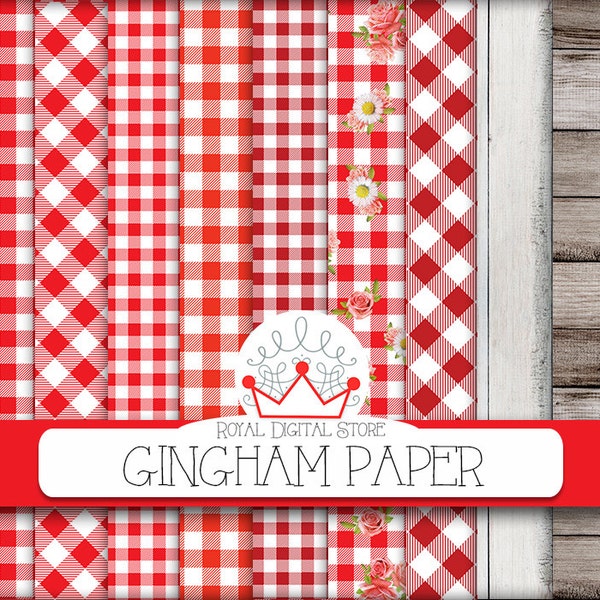 Gingham Paper - Etsy