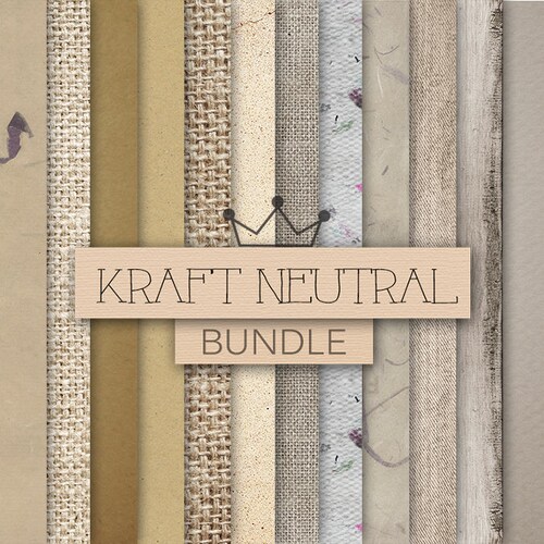 Kraft Digital Paper: kraft Wedding With Kraft - Etsy