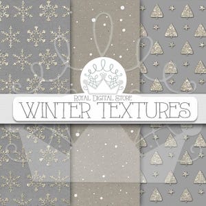 Winter Digital Paper, Winter Scrapbook Paper, Winter Paper Pack, Winter ...