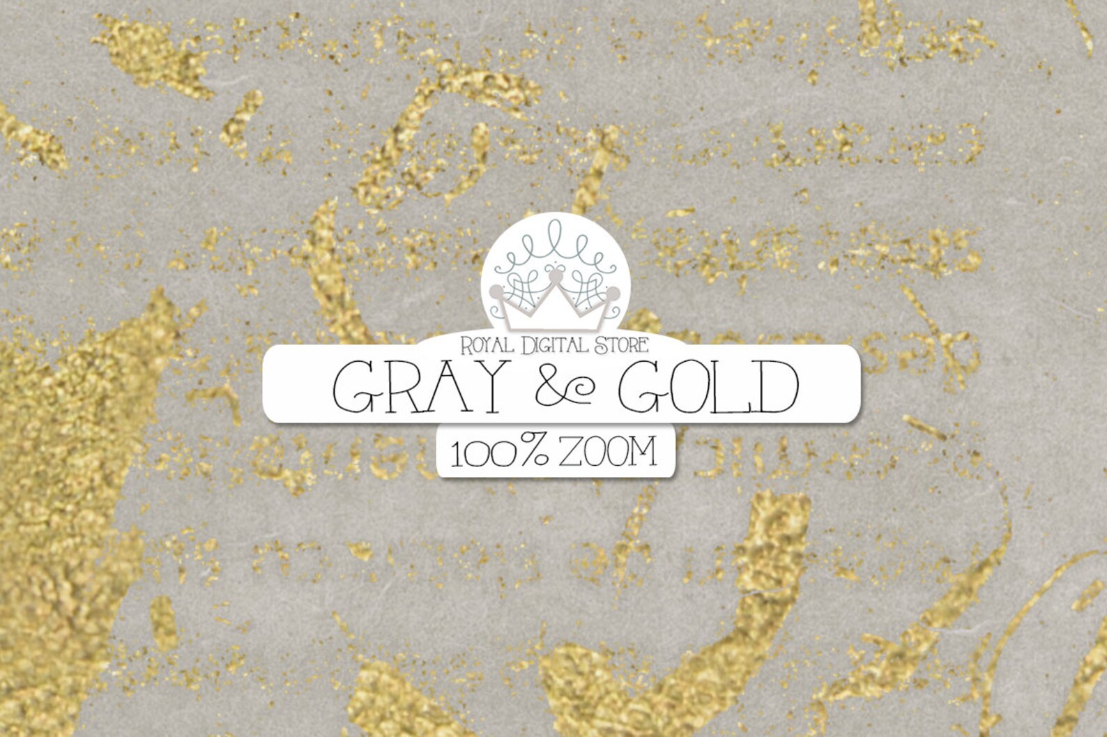 Gray Digital Paper: gray & Gold With Gray and Gold | Etsy