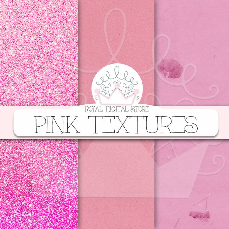 Pink Digital Paper: pink Textures With Pink Background, Pink Scrapbook ...