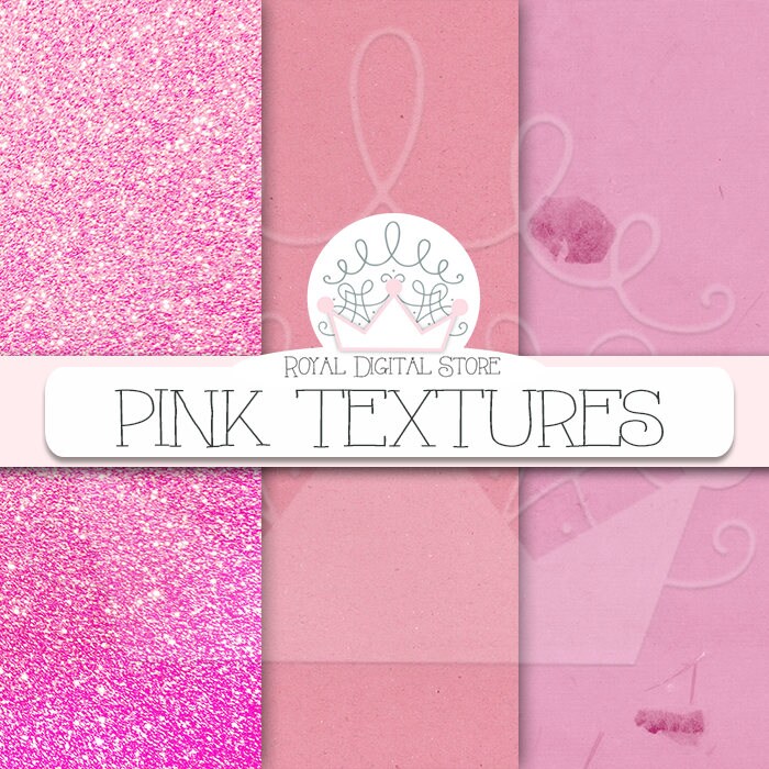 Pink Digital Paper: pink Textures With Pink Background, Pink Scrapbook ...