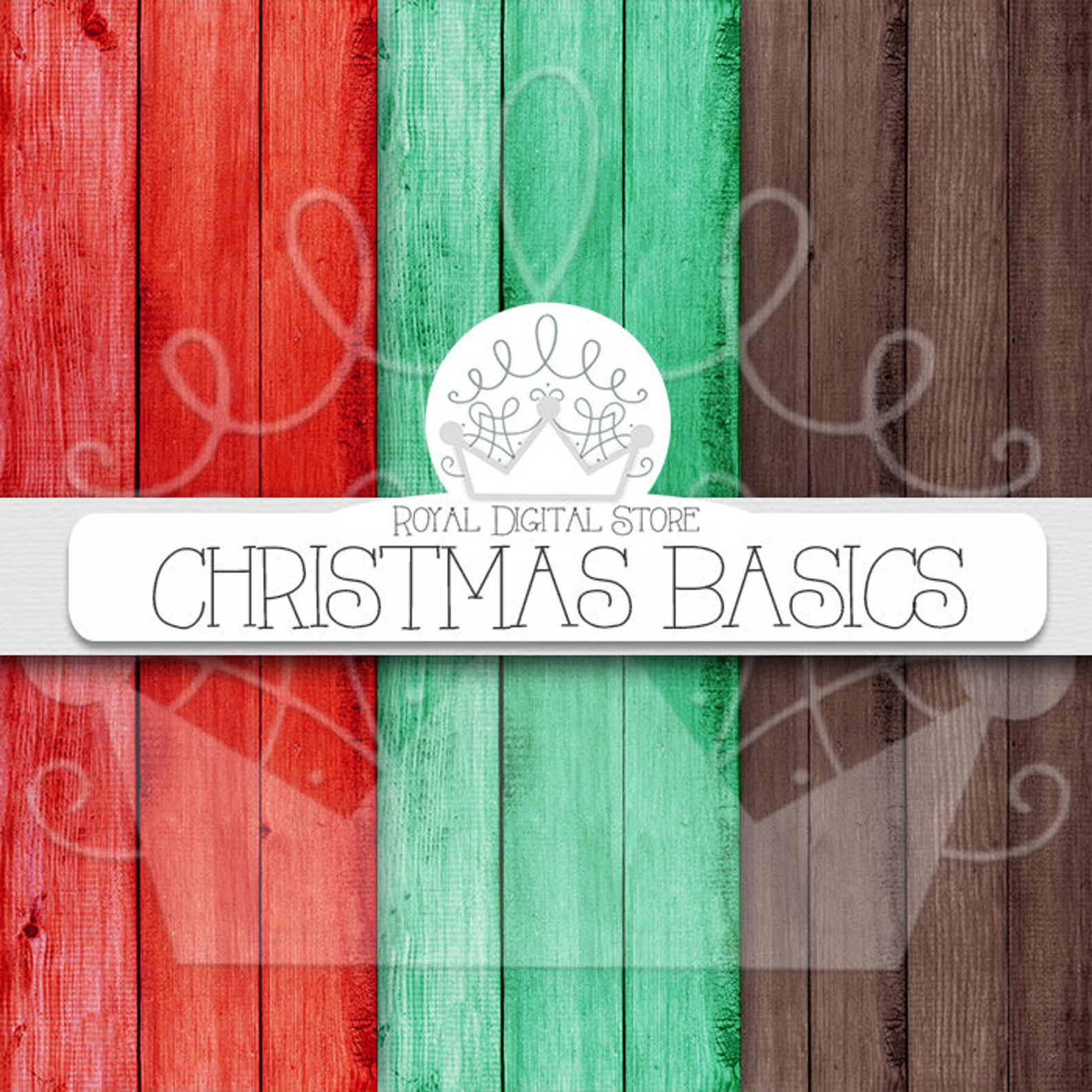 CHRISTMAS DIGITAL PAPER Pack Christmas Scrapbook Paper - Etsy
