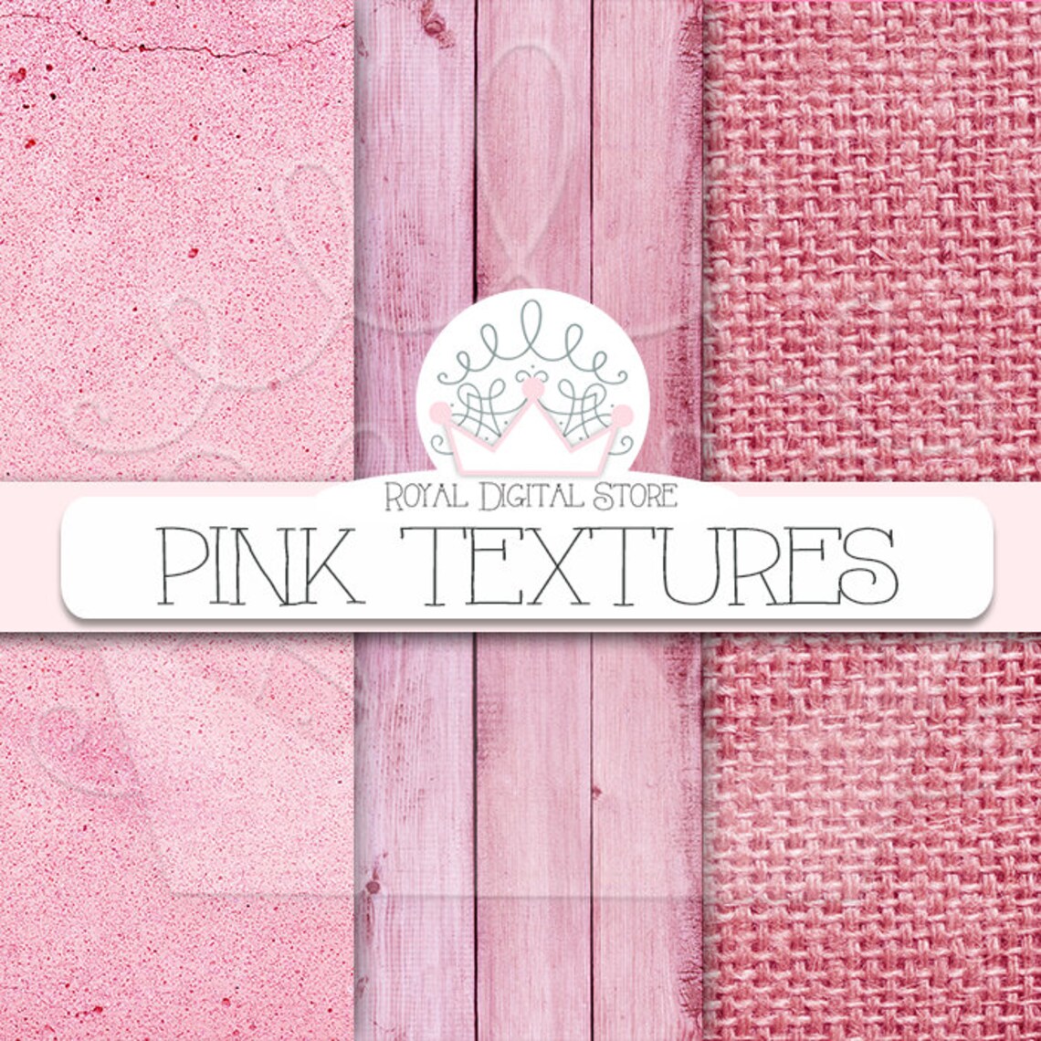 Pink Digital Paper: pink Textures With Pink - Etsy