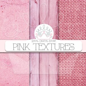 Pink Digital Paper: pink Textures With Pink Background, Pink Scrapbook ...