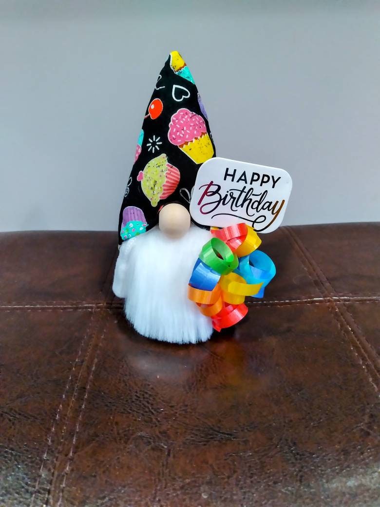 Happy Birthday Gnome Mini Birthday Gnome Birthday Gnome - Etsy