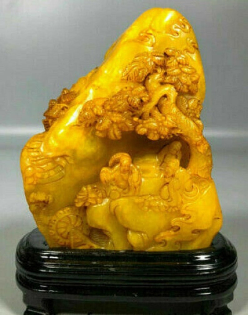 Certified China Shoushan Tianhuang Stone Chinese Handmade wise men ...