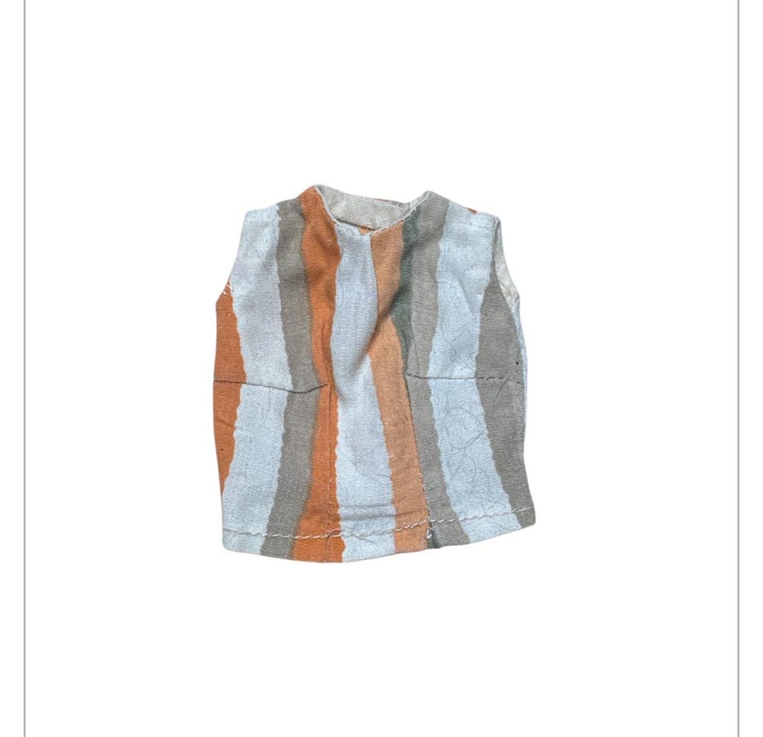 Vintage 1960s Barbie Ken Doll Snap Button Striped Cotton Top - Etsy