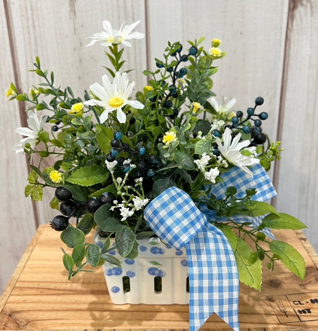Blueberry Centerpiece for Your Home, Mother’s Day Gift, Summer Decor ...