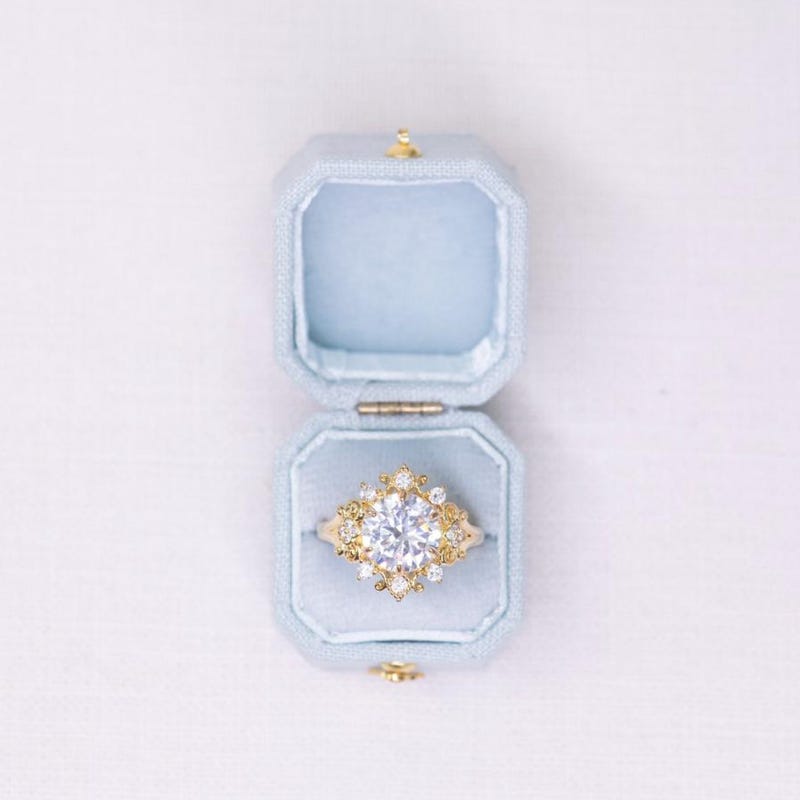 Antique Baby Blue Ring - Etsy