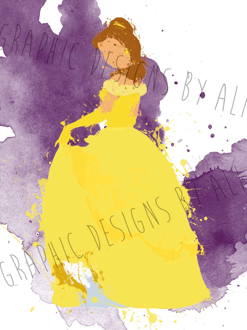 Beauty and the Beast's Belle Poster - Etsy
