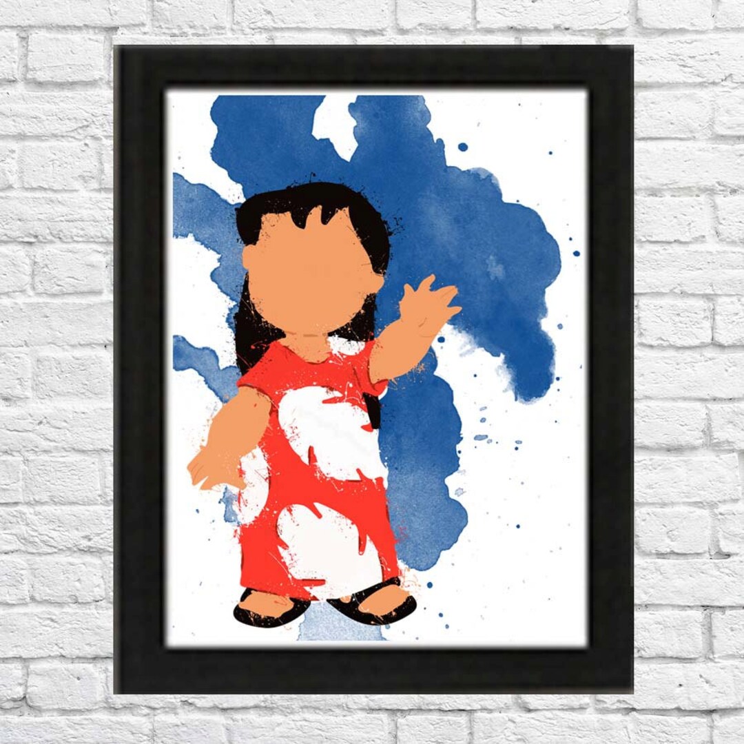 Lilo & Stitch's Lilo Minimalist Various Sizes Available - Etsy