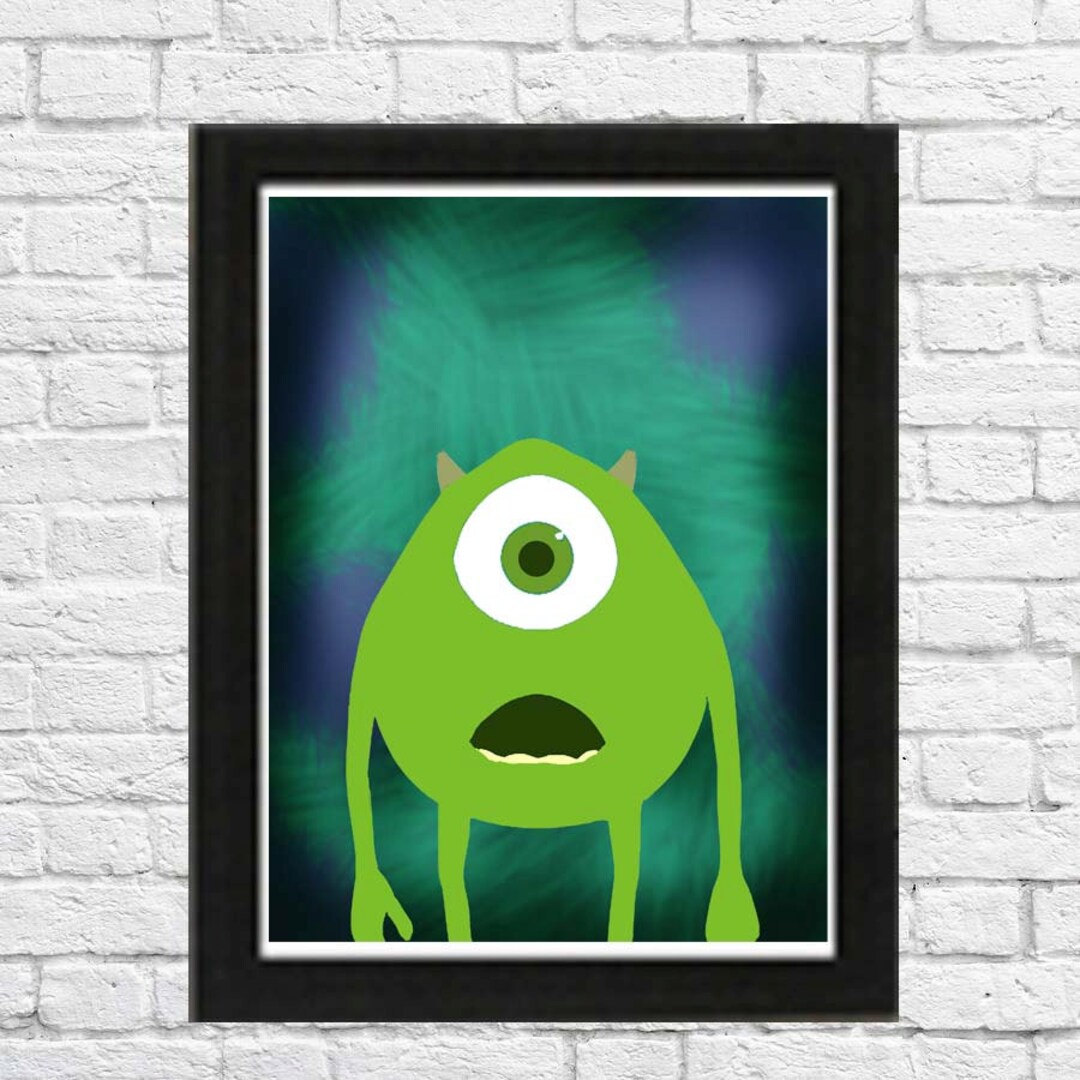 Monster Inc.'s Mike Wazowski Poster - Etsy