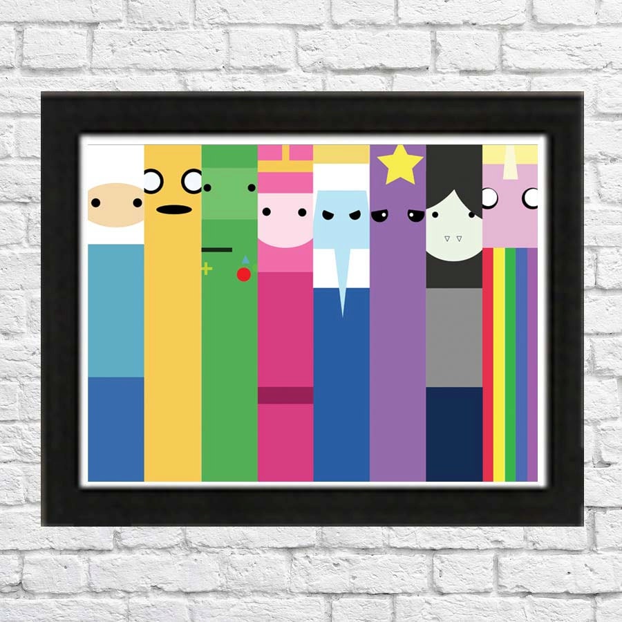 Adventure Time Character Poster Minimalist Various Sizes Available - Etsy
