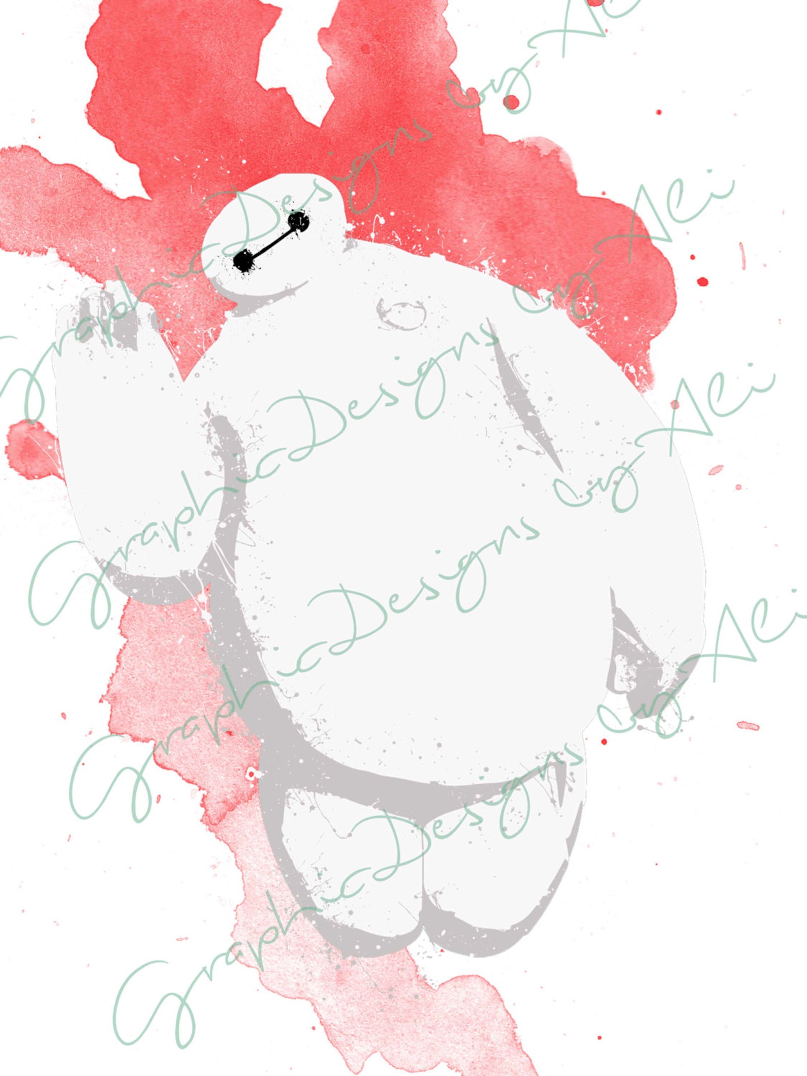 Big Hero 6's Baymax Minimalist Poster - Etsy