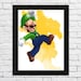 Mario Brothers - Luigi Poster - Etsy