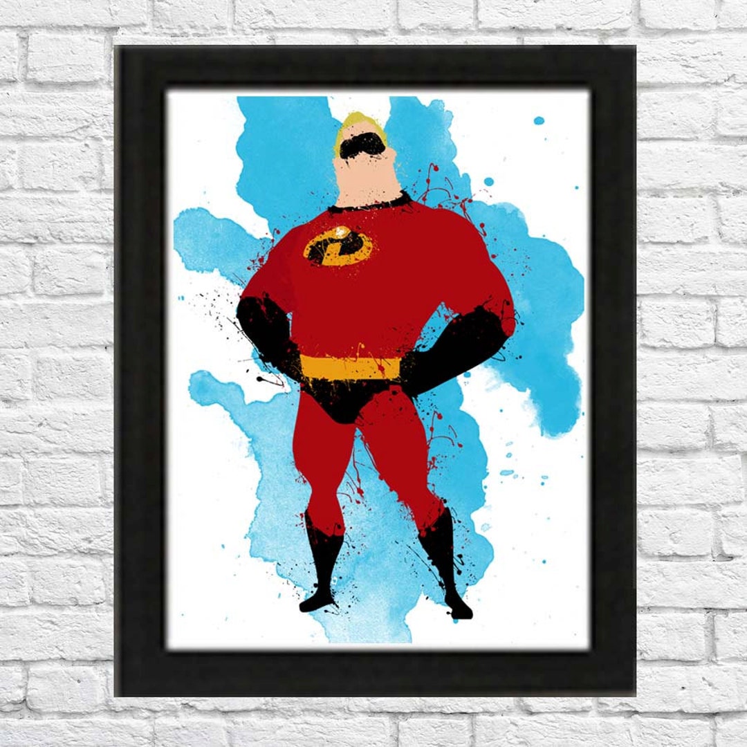 Mr. Incredible Poster Minimalist Various Sizes Available - Etsy