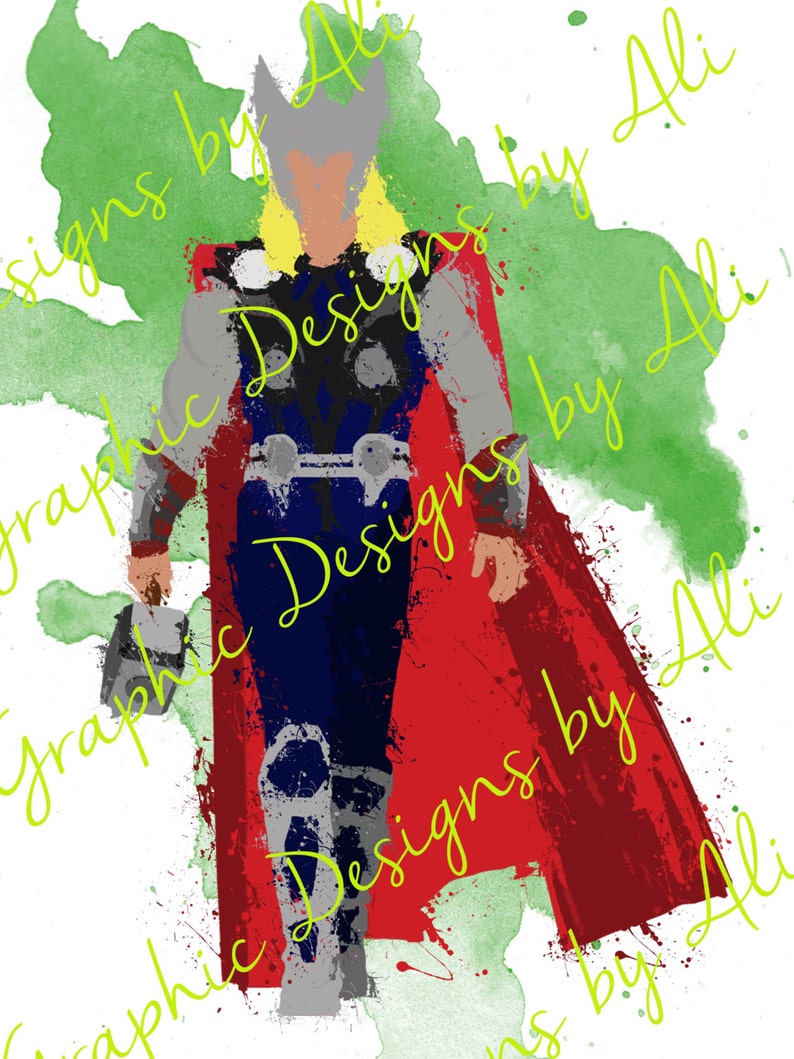 Avenger's Thor Poster - Etsy