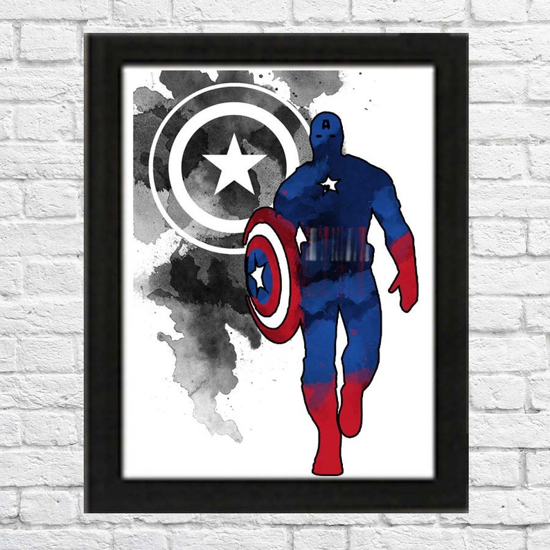 Captain America Poster - Etsy