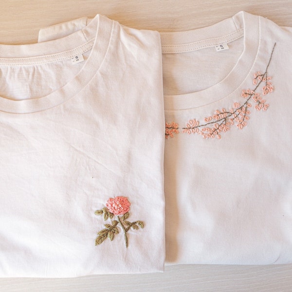 Embroidery Tshirt - Etsy