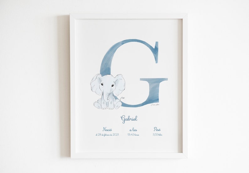 Personalized Initial Sheet With Animal and Flowers for Babies. Baby ...