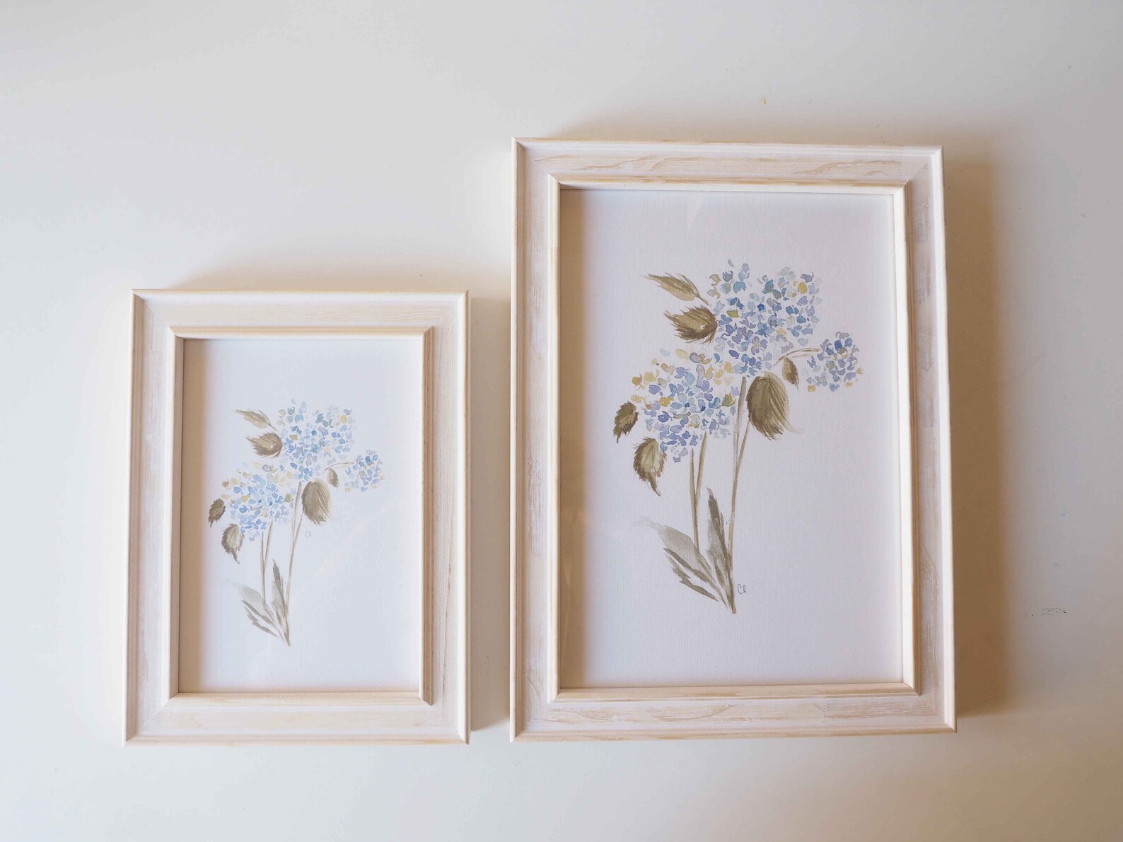 Blue Hydrangea Print for Aesthetic Room Decor, Botanical Artwork Ideal ...