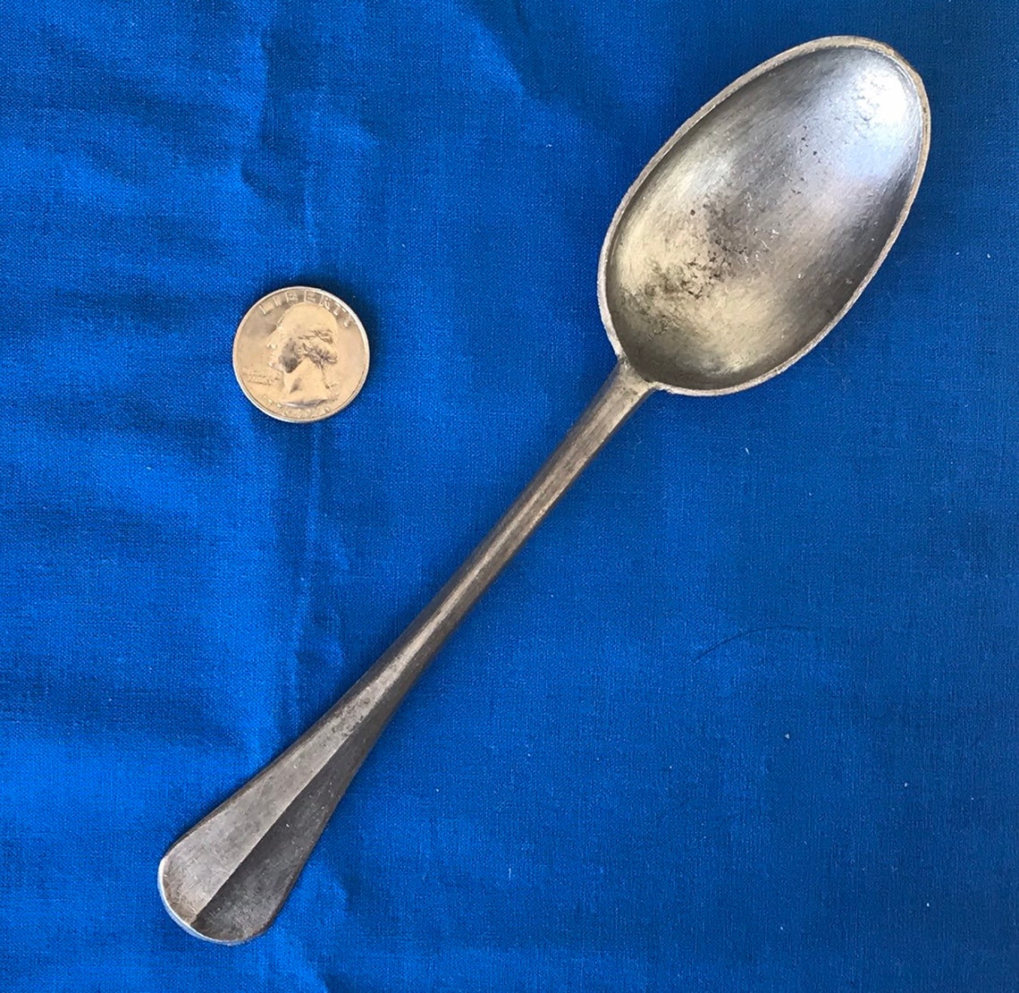 18th Century Hanoverian Style Pewter Table Spoon - "medium Spoon" - Etsy