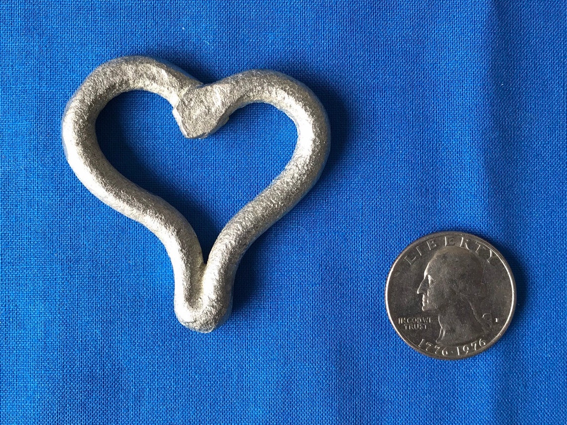 Pewter Heart - Etsy