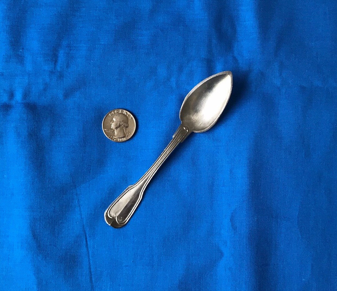 18th-19th Century French Fiddle-and-thread Pewter Tea Spoon - Etsy