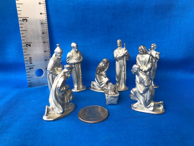 Pewter Nativity Set - Etsy