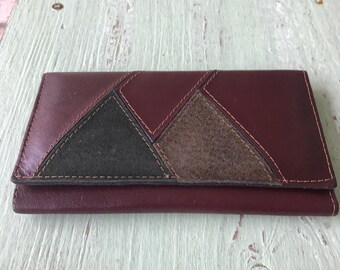 Suede Trifold Wallet - Etsy