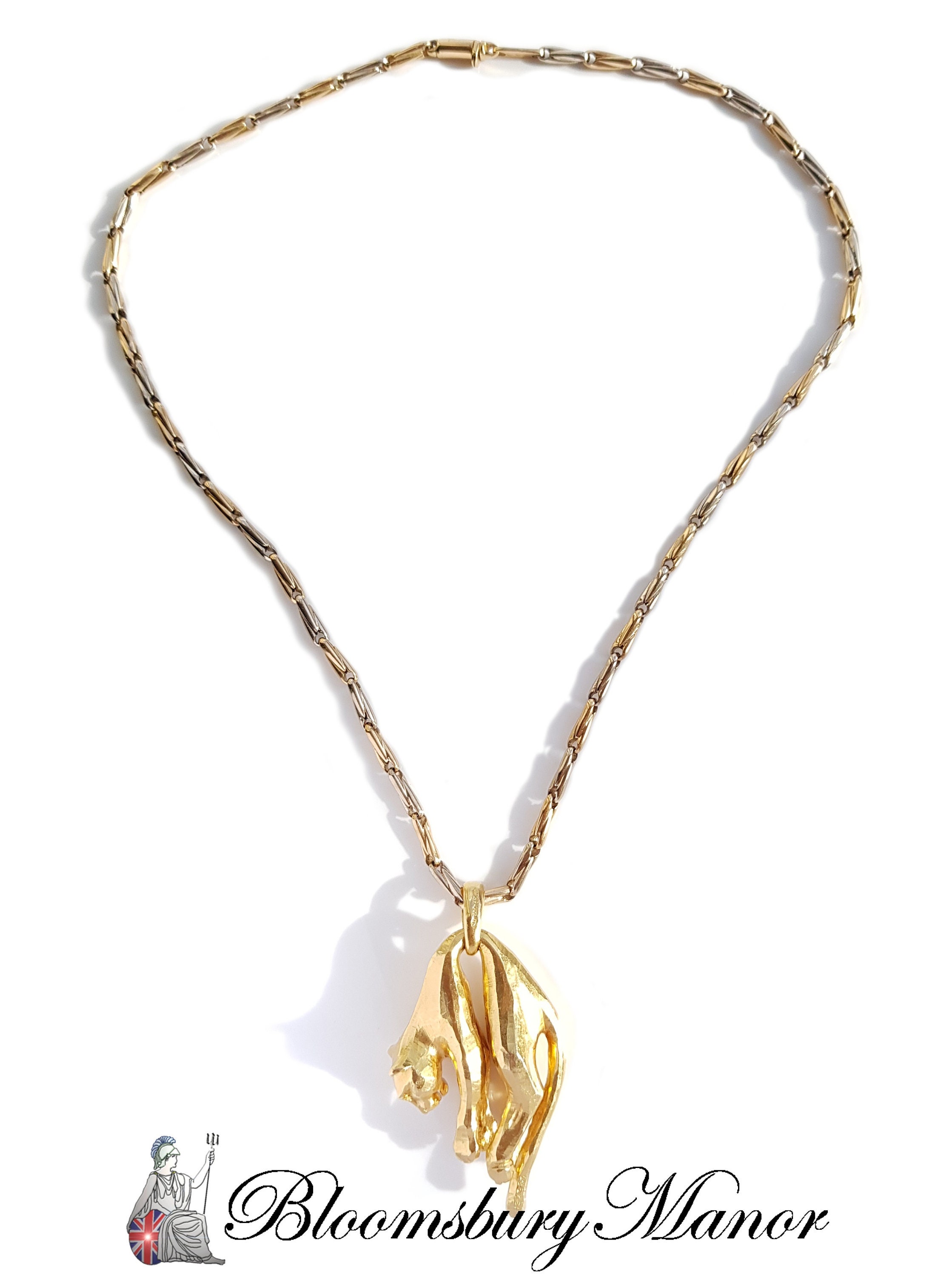 Vintage 1981 Cartier Panthere Molle Pendant Necklace With - Etsy