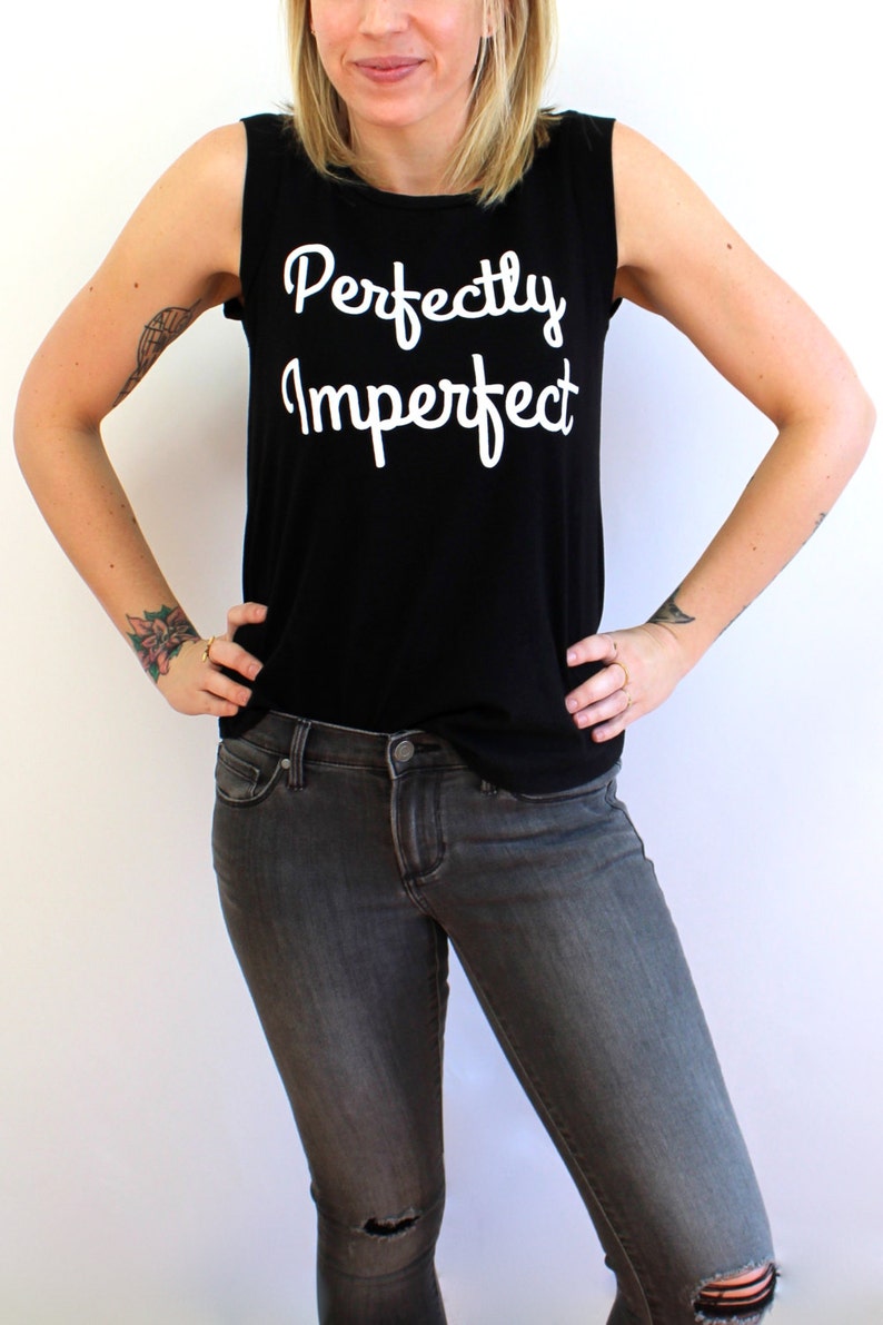 Perfectly Imperfect Body Positive Graphic Tee - Etsy